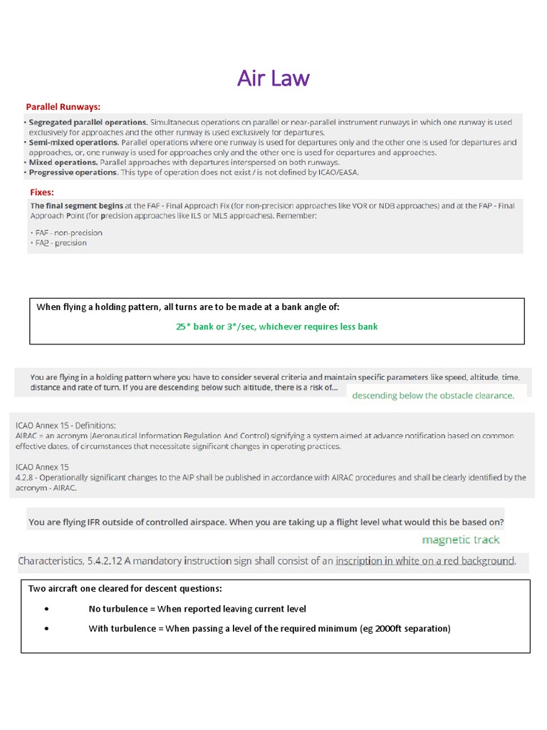 Air Law Notes | PDF
