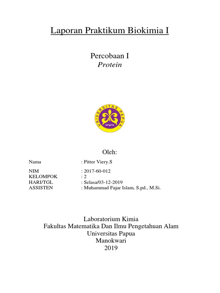 Laporan Praktikum Biokimia - PROTEIN | PDF