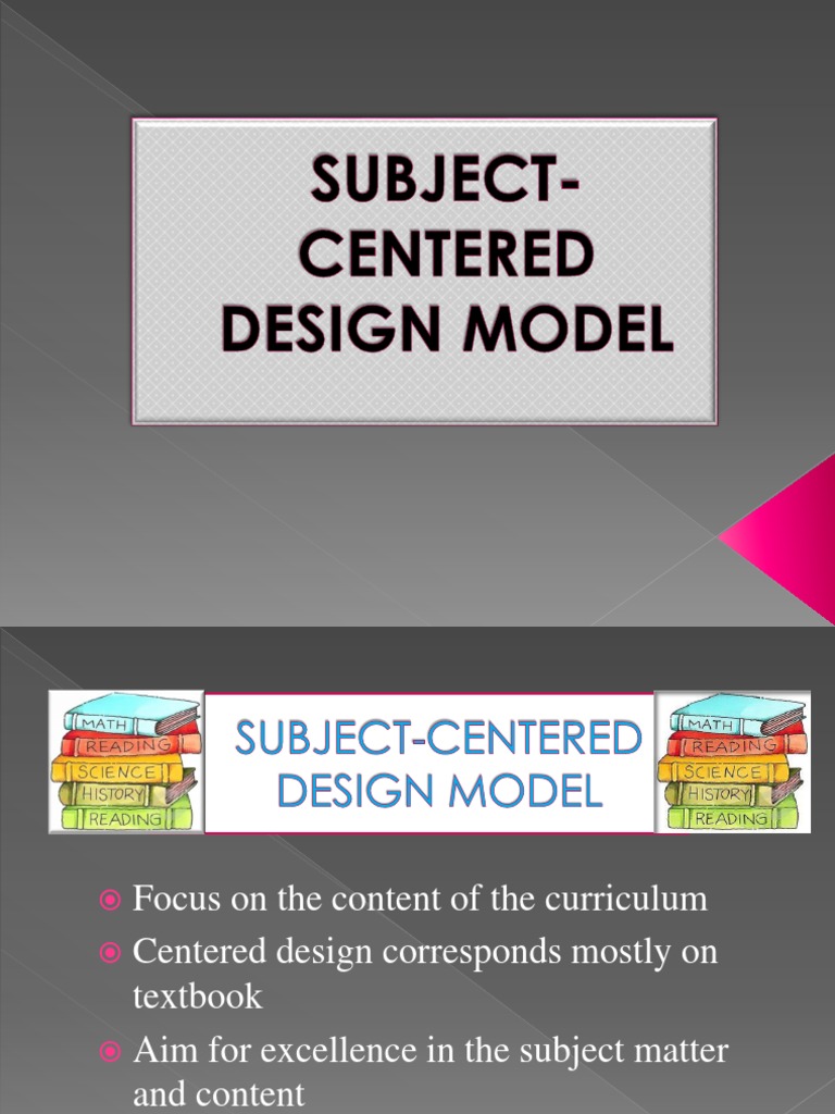 Subject-Centered Design Model | PDF