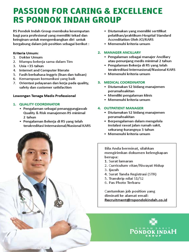 Rev. 2 E-Poster Recruitment RSPI - Bintaro Jaya 240120 | PDF