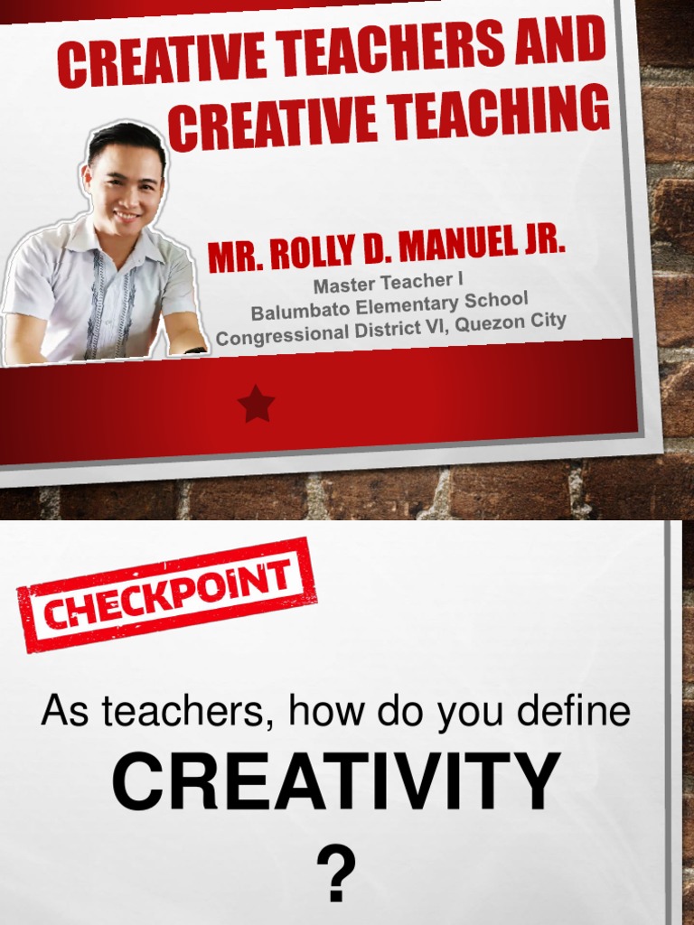 Creative Teaching Pdf Career Growth