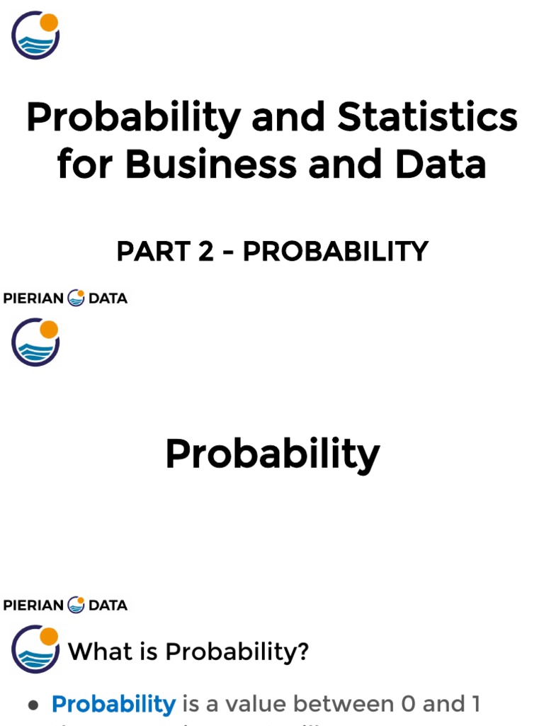 002 Probability-and-Statistics-Part-2-Probability | PDF | Teaching ...