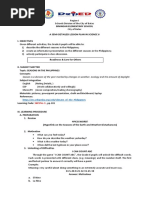Detailed Lesson Plan in SCIENCE VI | PDF | Lesson Plan | Climate