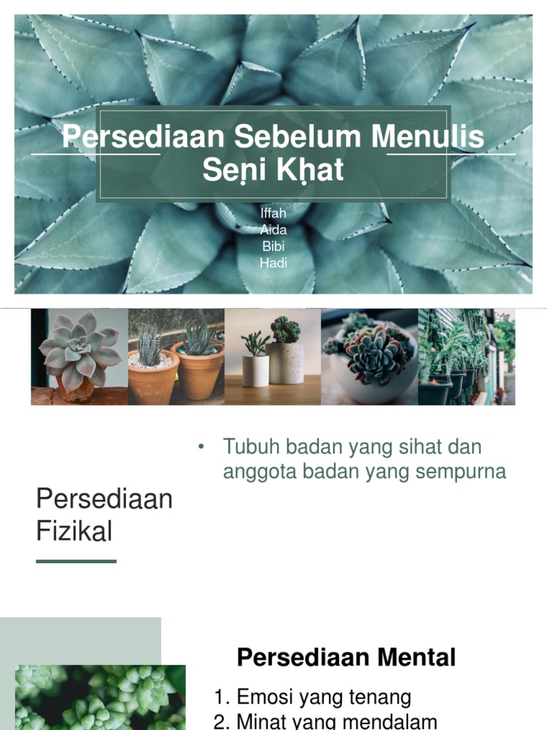 Persediaan Sebelum Menulis Seni Khat | PDF