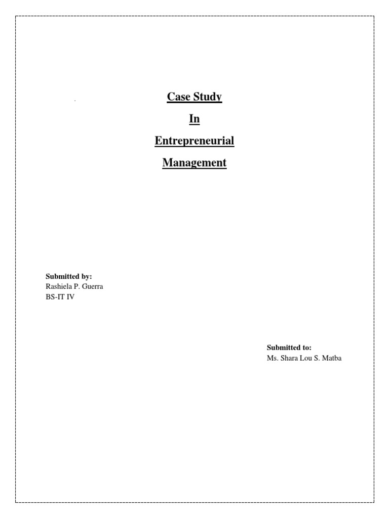 Case Study Finals | PDF