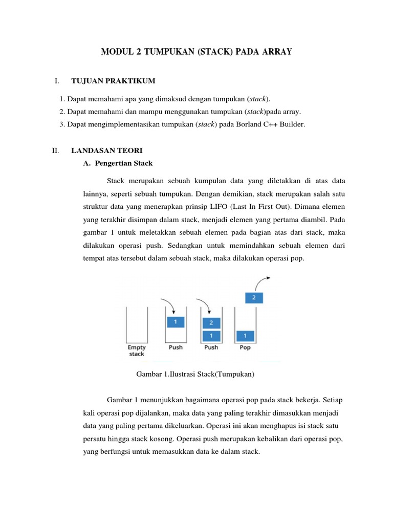 Modul 2 Tumpukan ++ | PDF