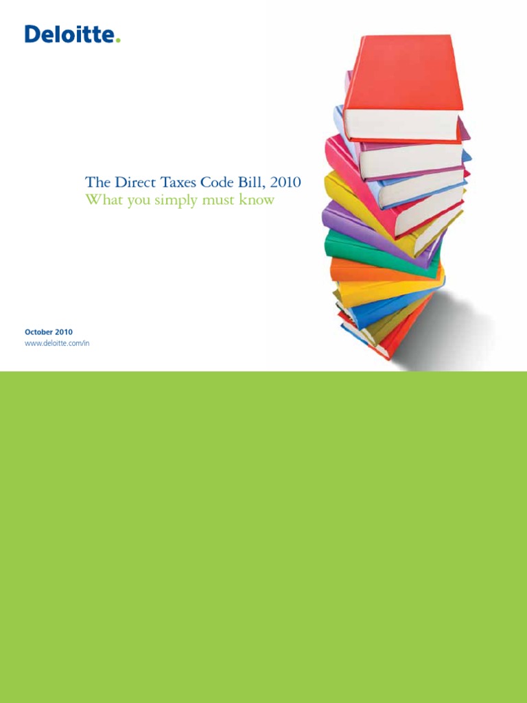 Direct Taxes Code Booklet | PDF
