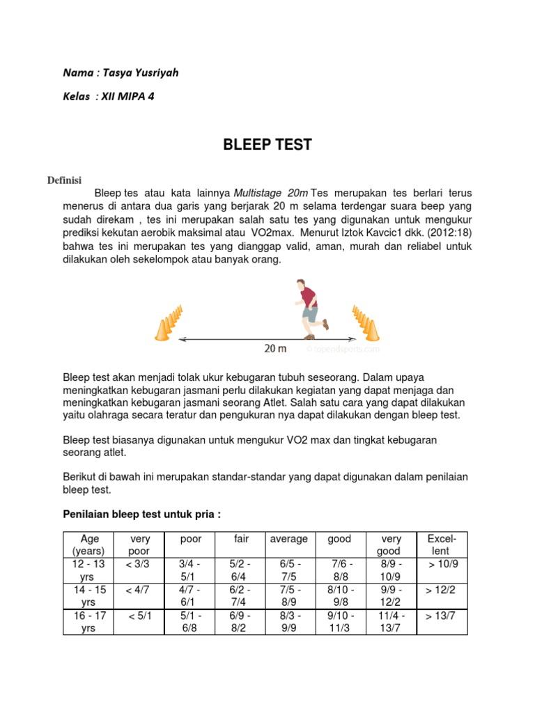 Bleep Test | PDF