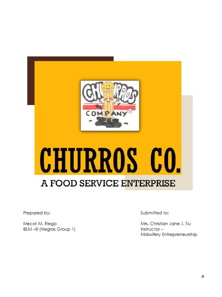 Entrep Business Plan Churros | PDF | Cooking, Food & Wine