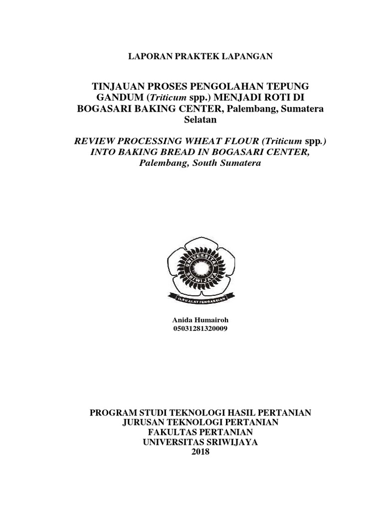 Tinjauan Proses Pengolahan Tepung Gandum | PDF