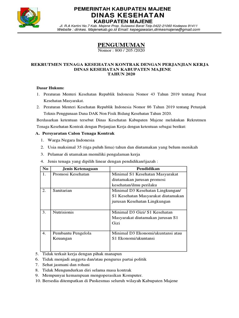 Surat Rekrutmen.1 | PDF