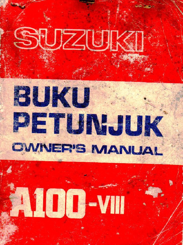 Suzuki A100 Owner's Manual | PDF