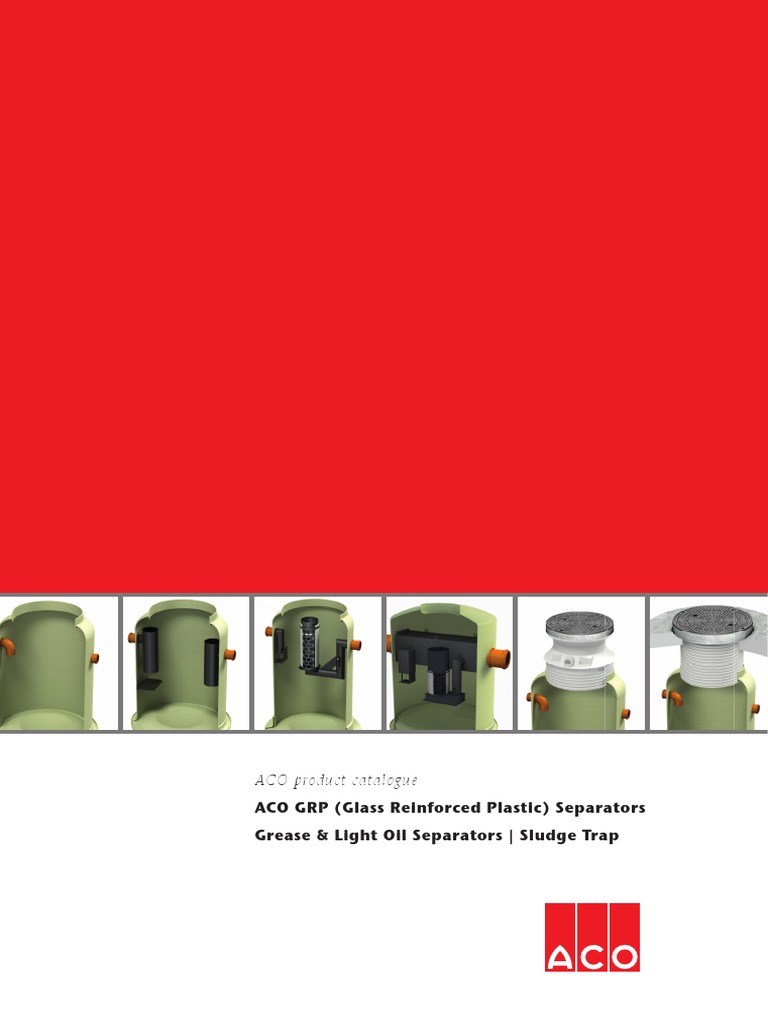 ACO GRP Catalogue - Grease & Light Oil & Sludge Trap Q1 - 2018 PDF | PDF