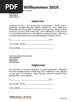 Obrazac - Saglasnost Roditelja Za Fotografisanje I Snimanje | PDF