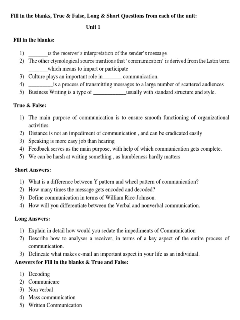 Fill in The Blanks | PDF