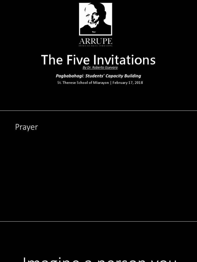 The Five Invitations - Pagbabahagi | PDF