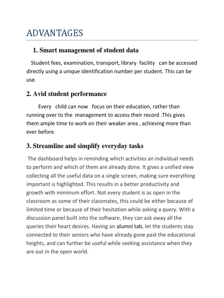 Smart College Management System Overview | PDF