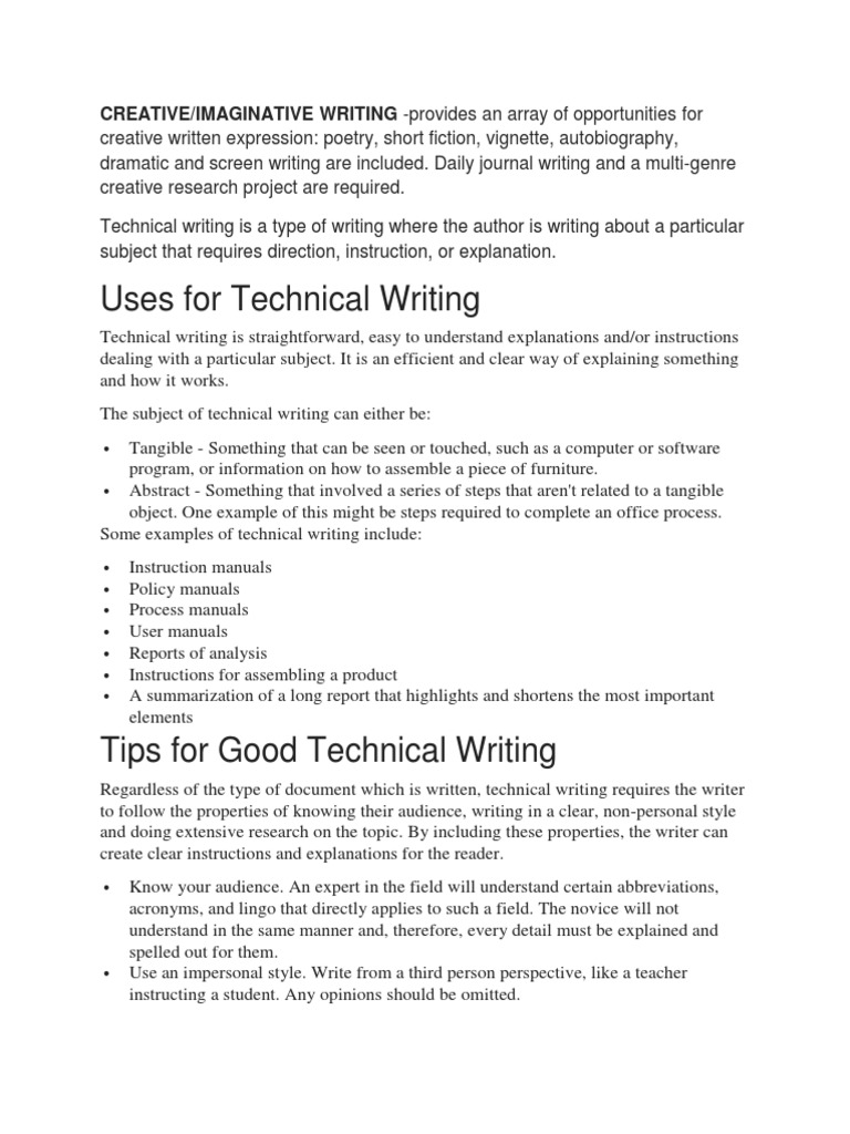 CREATIVE Writing | PDF