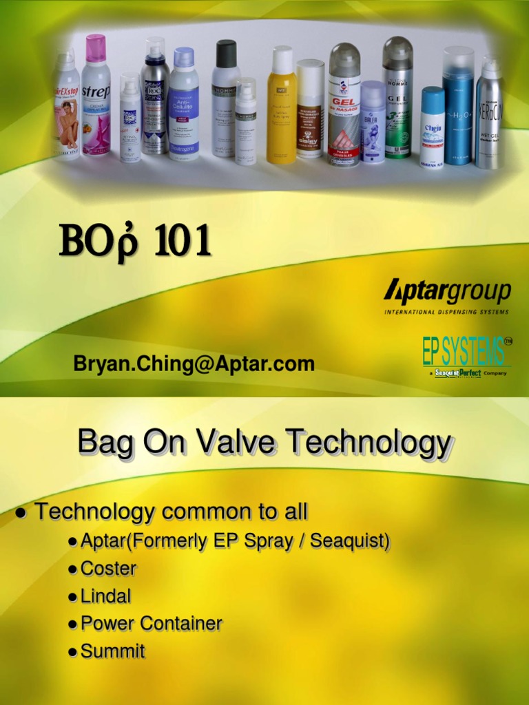 Bag On Valve Technology | PDF