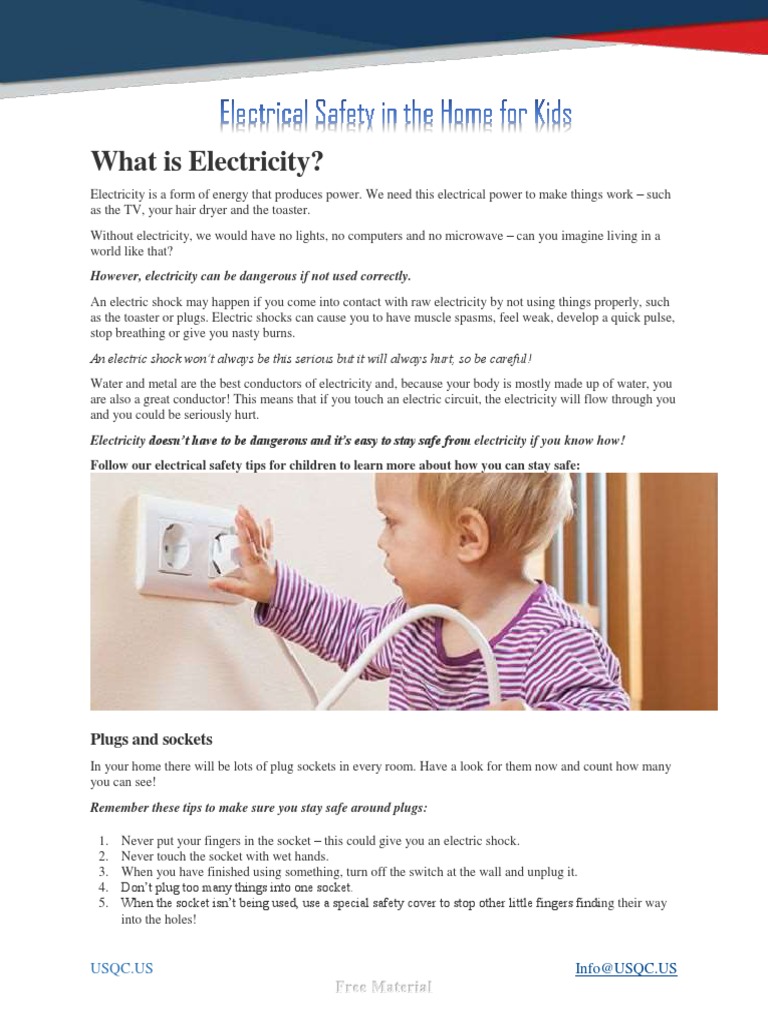 Kids' Guide to Electrical Safety | PDF
