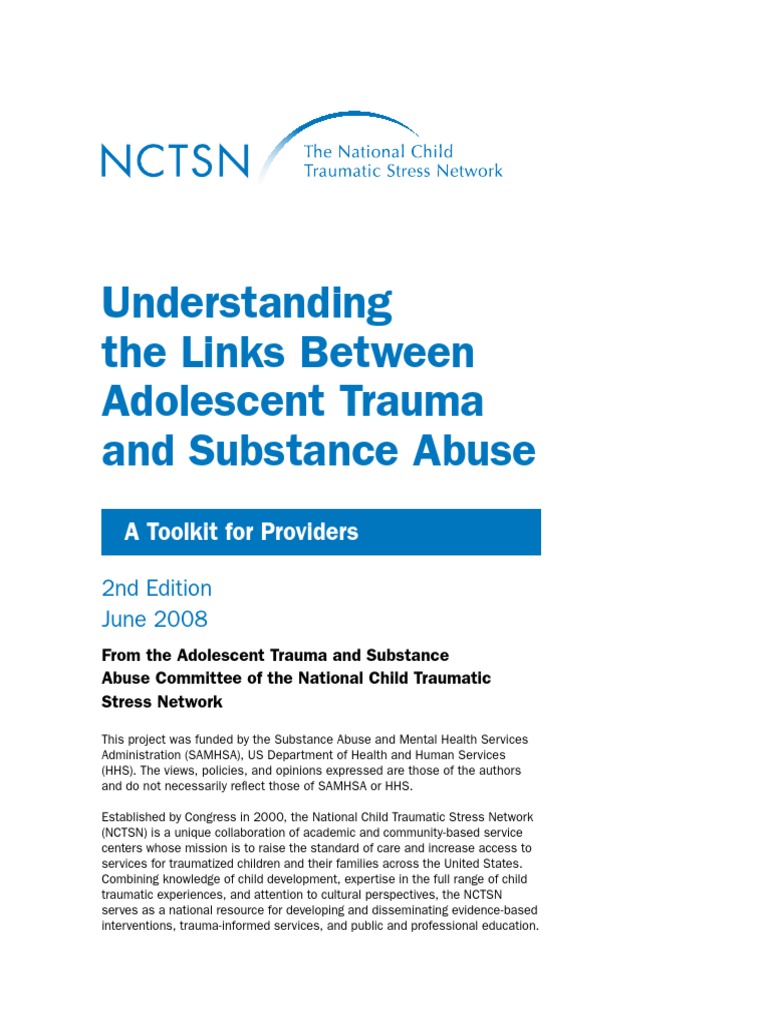 Understanding The Links Between Adolescent Trauma and Substance Abuse | PDF