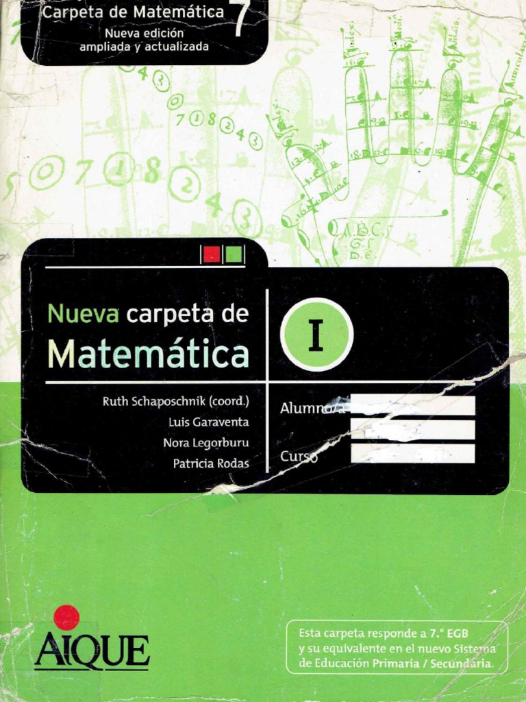 Aique - Carpeta de Matemática I PDF | PDF