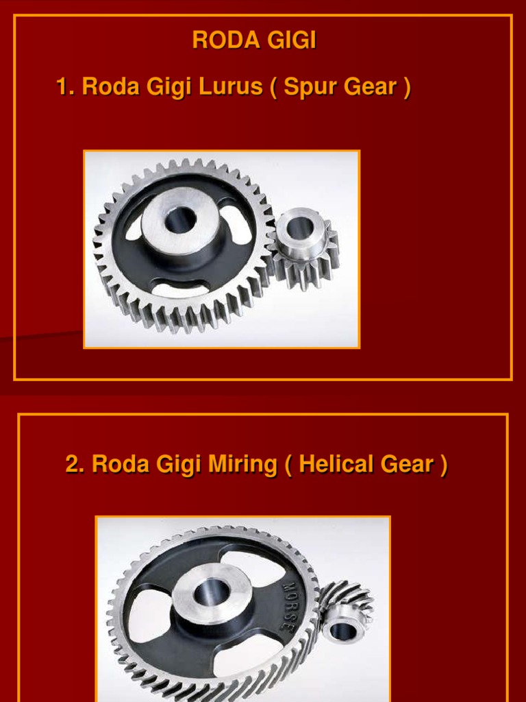 Roda Gigi Lurus | PDF