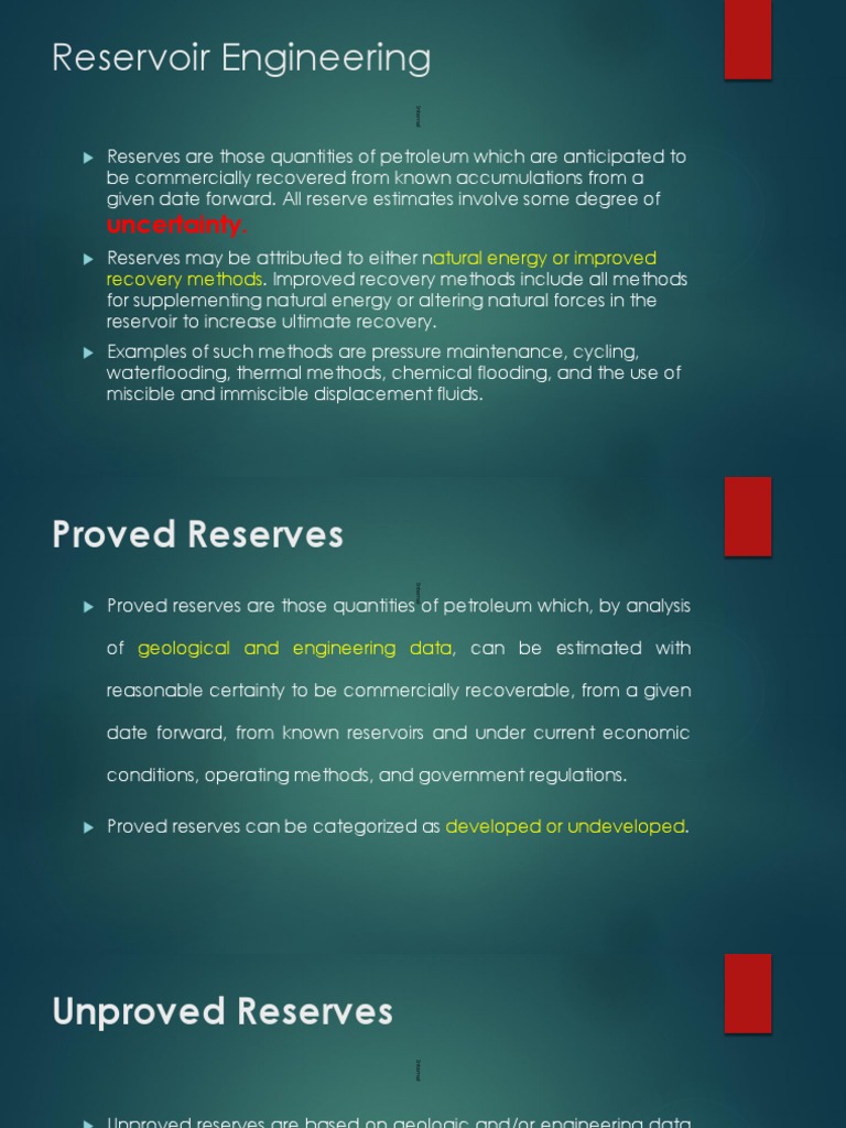 Reservoir Engineering and Fluid Properties | PDF