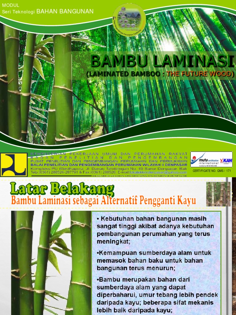Modul Bambu Laminasi | PDF