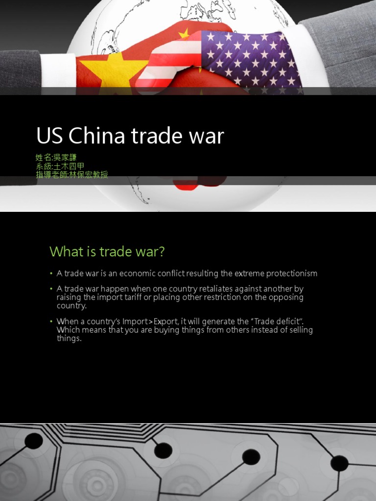 US China Trade War Presentation | PDF | Politics