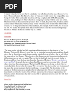 Poetry MR Bleaney | PDF | Self Esteem | Psychology