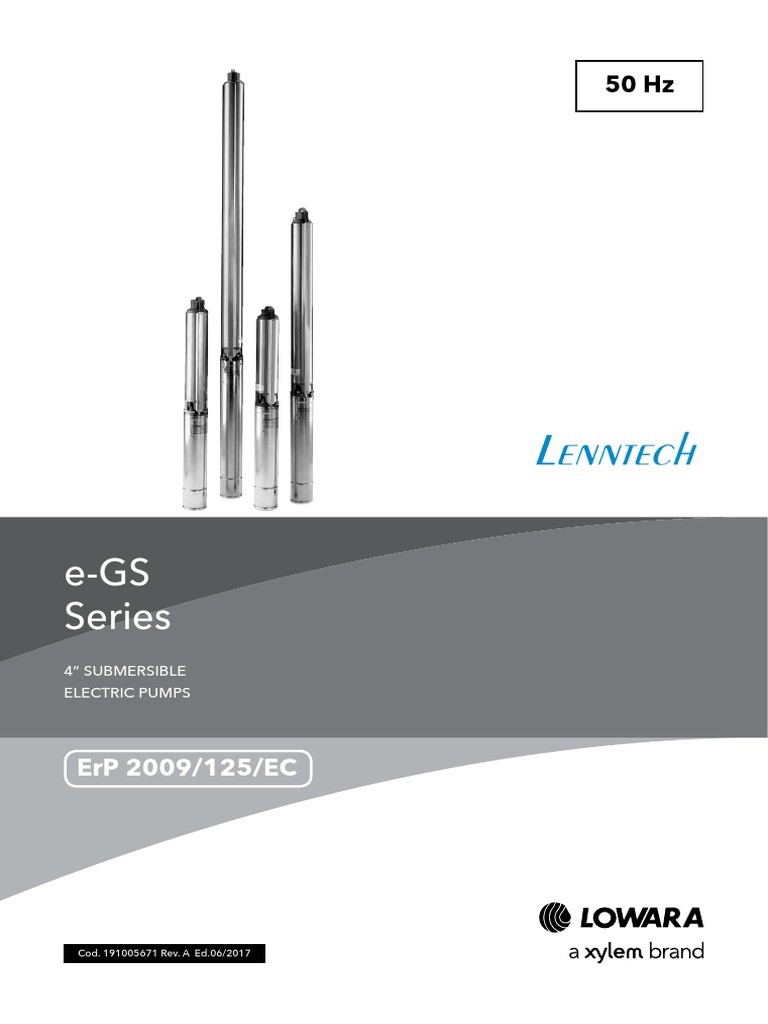 Lowara e GS 4 L PDF | PDF