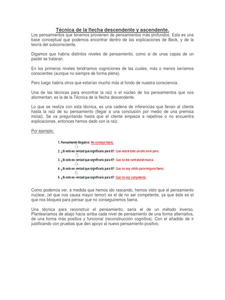 Técnicas de Flecha Ascendente y Descendente | PDF
