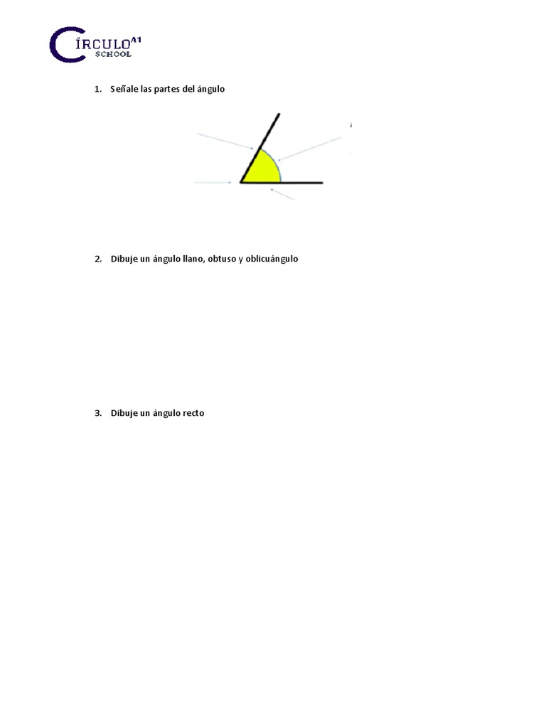 Señale Las Partes Del Ángulo | PDF