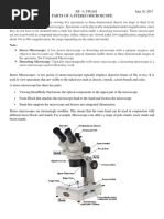 Labeled Parts and Functions of Microscopes | PDF