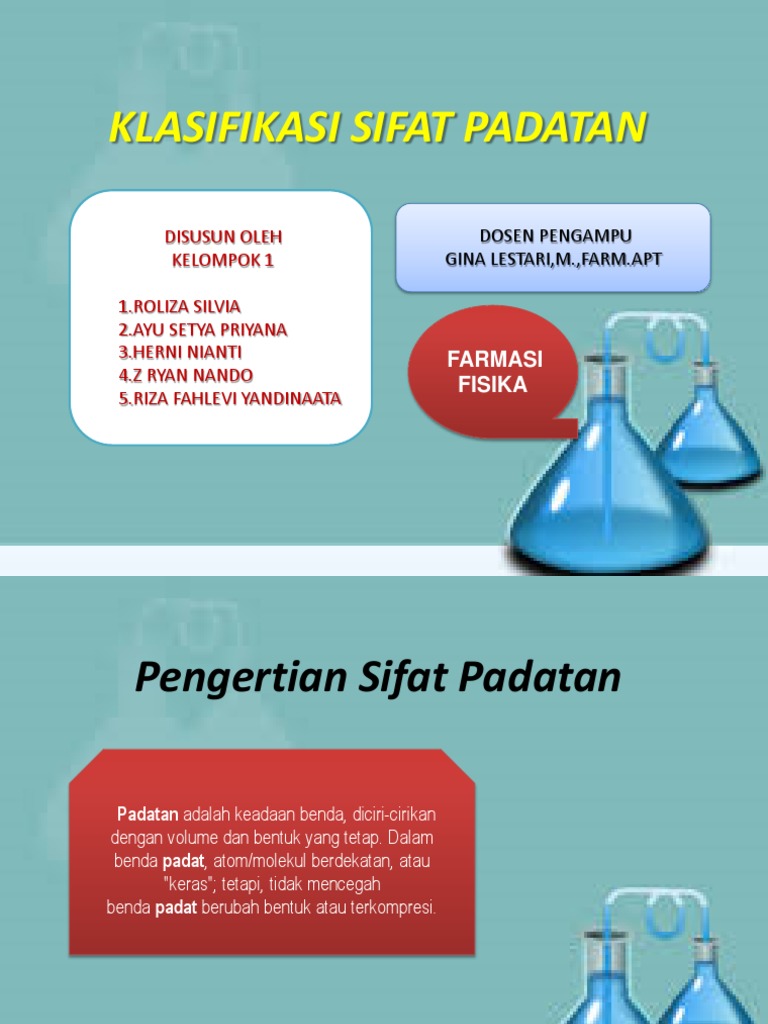 KLP 1 (Klasifikasi Sifat Padatan) | PDF