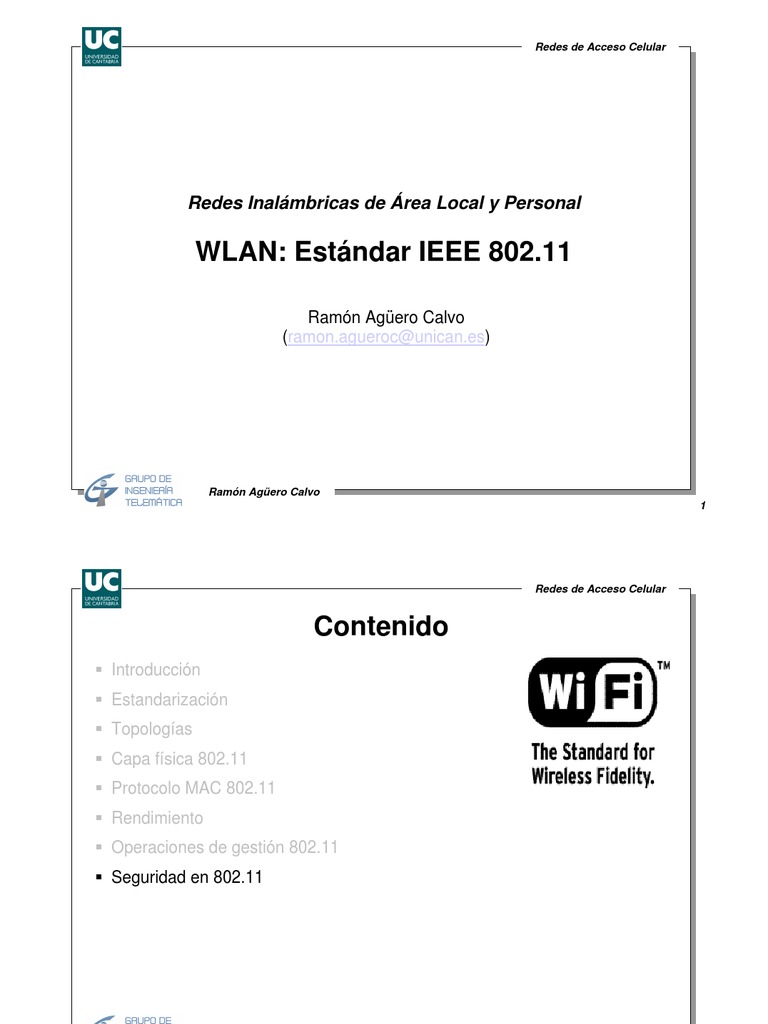 Wep 2 | PDF | Ieee 802.11 | Comunicación segura