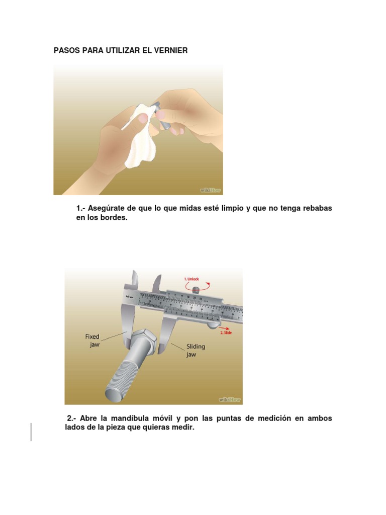 Pasos para Utilizar El Vernier | PDF