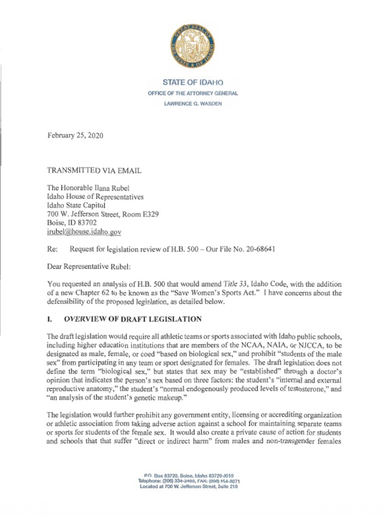House Bill 500 Opinion | PDF | Law
