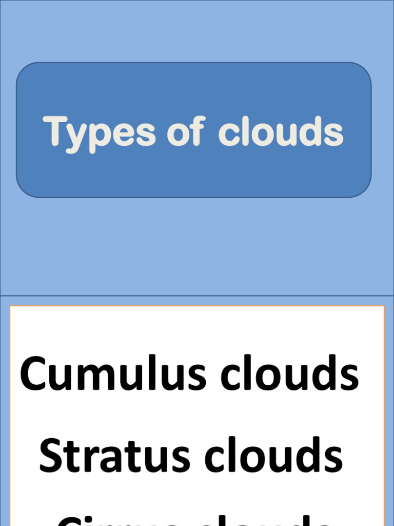 Types of Clouds | PDF