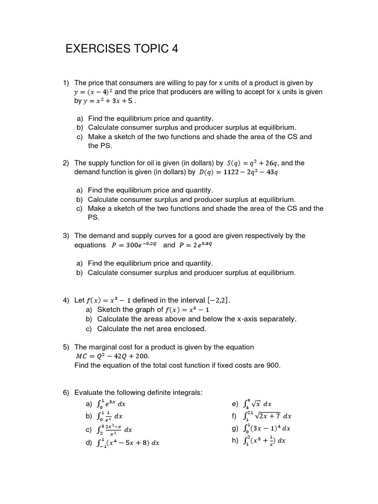 Topic 4 Exercises Pdf Teaching Methods And Materials Science