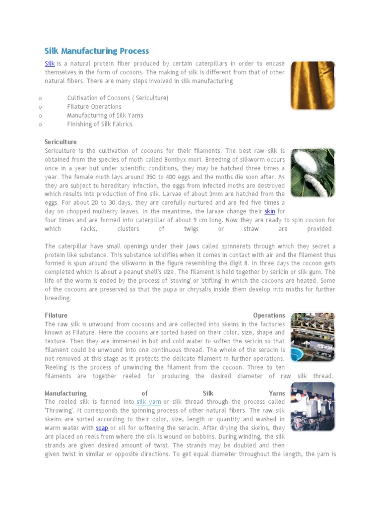 Process Of Making Silk