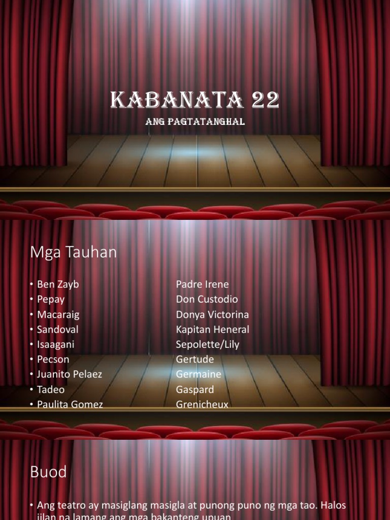 El Filibusterismo Kabanata 22 | PDF