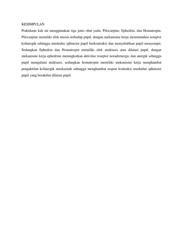 Farmakologi (Kesimpulan) | PDF | Kesehatan Holistik | Sains & Matematika