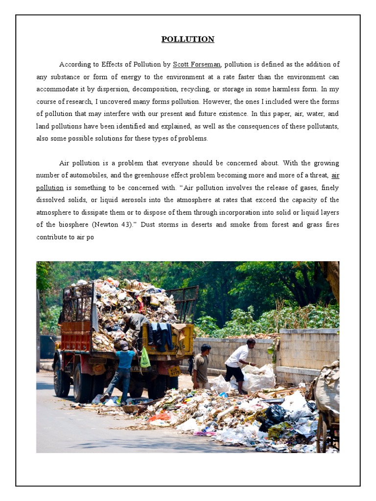 Pollution | PDF | Water Pollution | Air Pollution