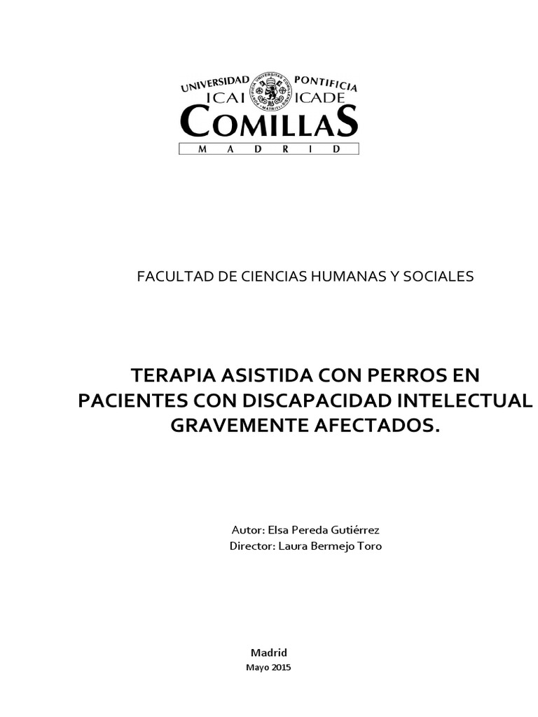 ELSA PEREDA GUTIERREZ - Terapia Asistida Con Perros en Pacientes Con ...