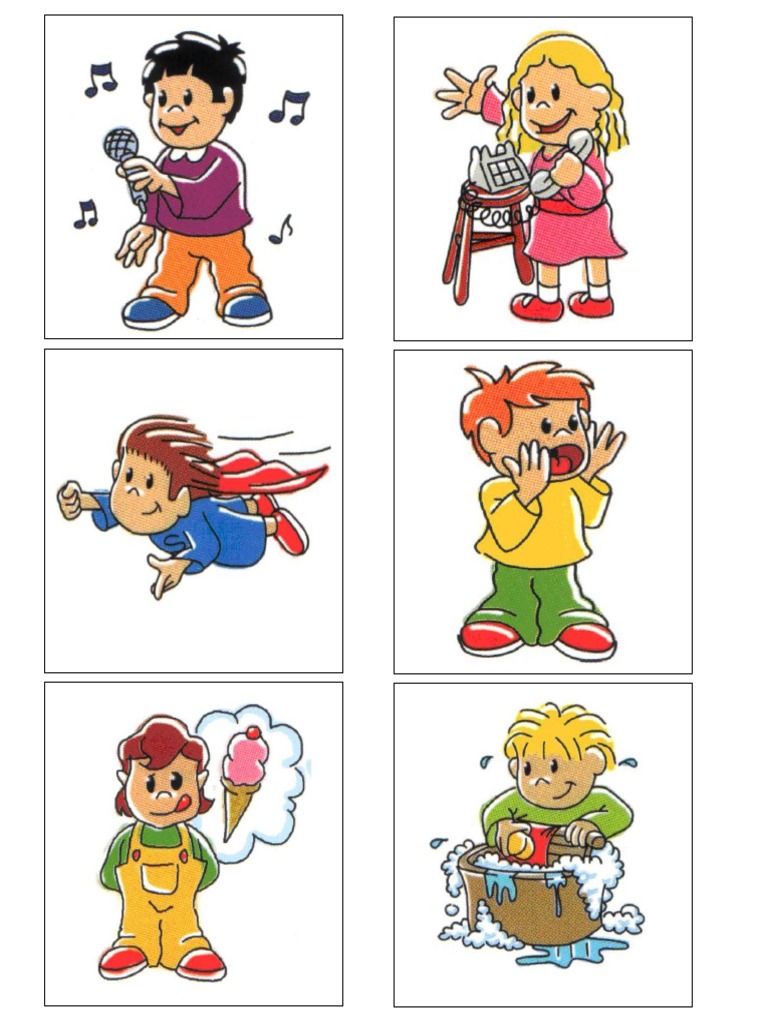 Verbos En Ingles Dibujos Pdf