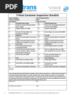 7 Point Container Inspection Checklist | PDF | Components ...