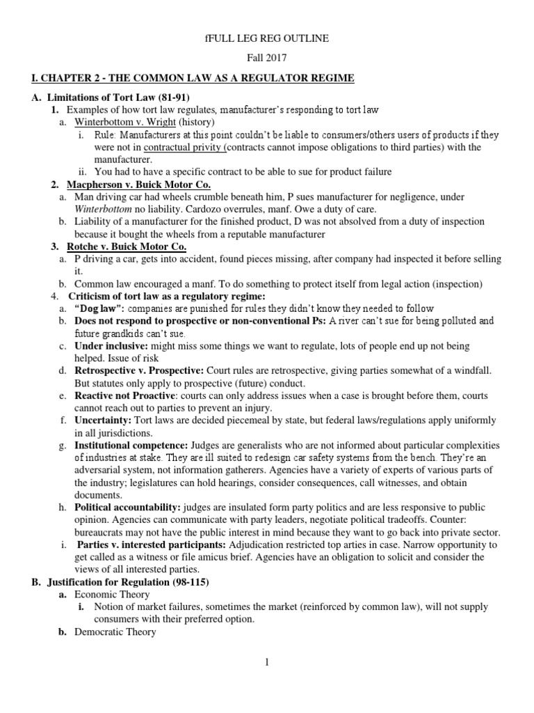 Legislation and Regulation Outline | PDF | United States Congress ...