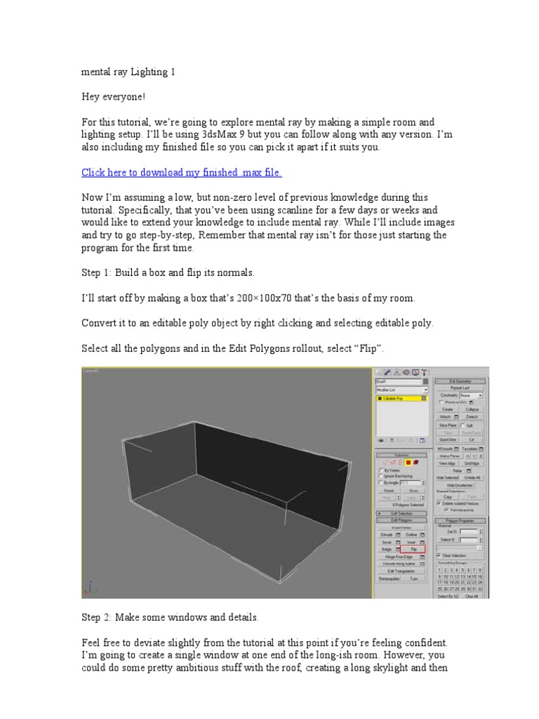 Tutoriale Pentru Incepatori in 3DS MAX | PDF | Rendering (Computer Graphics) | Shader